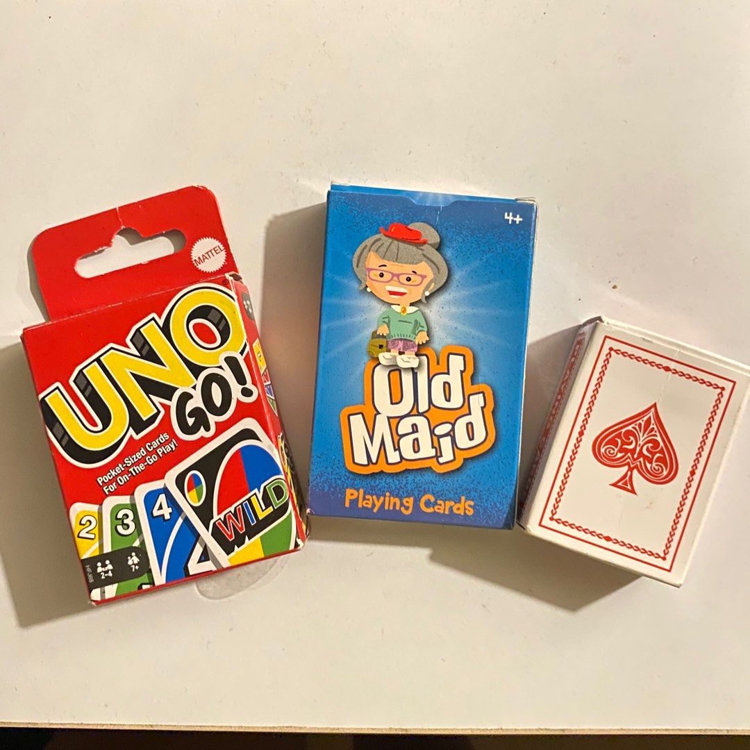 UNO, Old Maid and Playing Cards, Hobbies & Toys, Toys & Games on Carousell