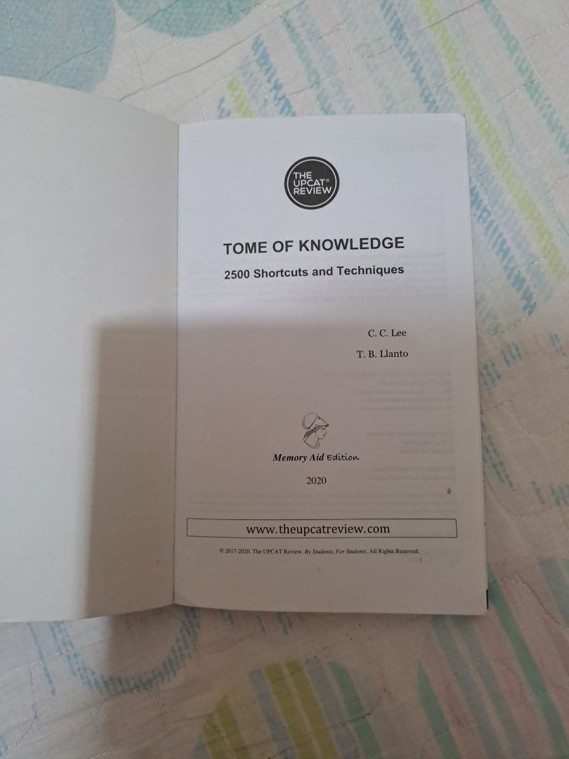 UPCAT REVIEW 2020: Tome of Knowledge 2500 Shortcuts and Techniques ...