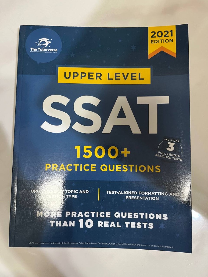 Upper Level SSAT: 1500+ Practice Questions - Softcover, Hobbies & Toys, Books & Magazines ...