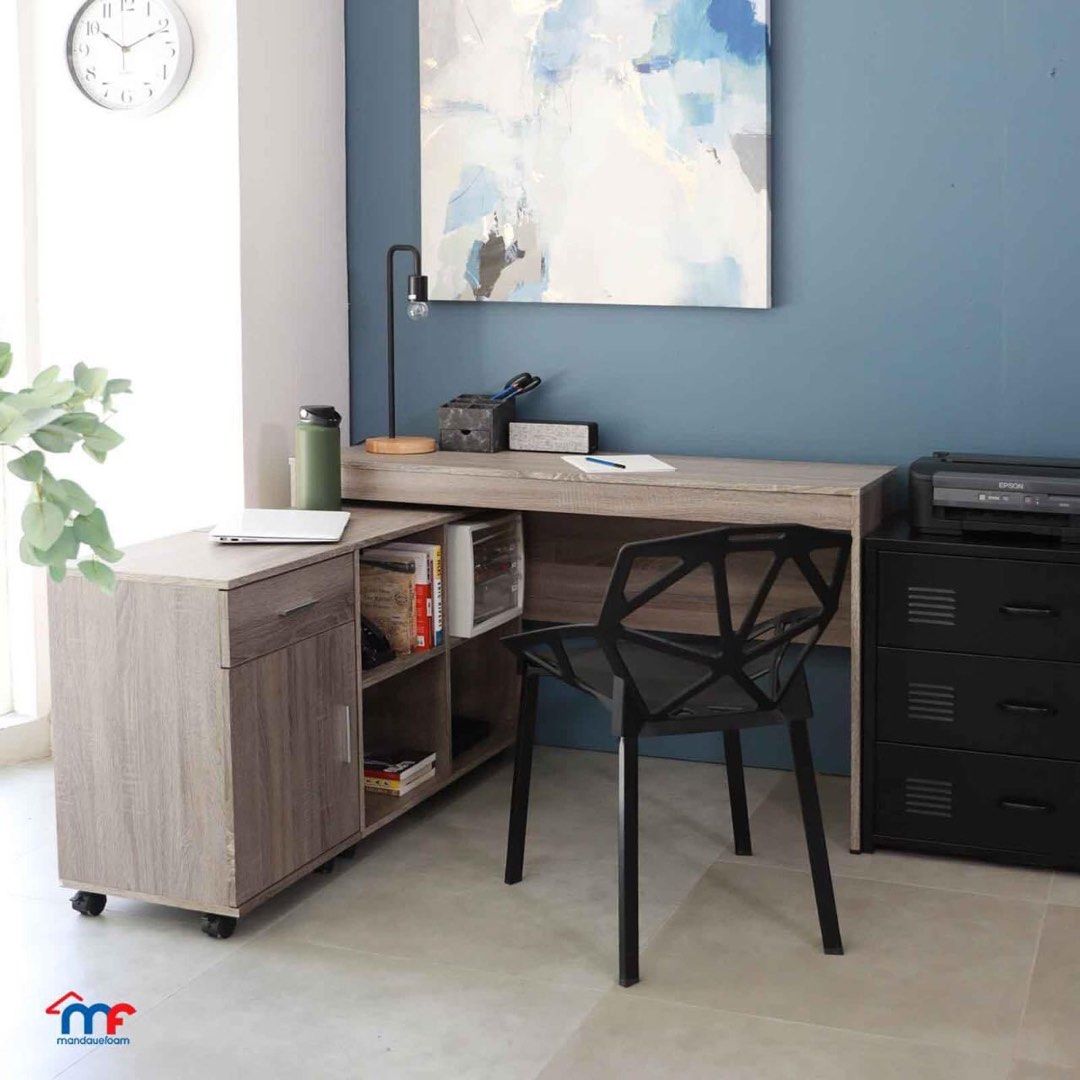 Used Mandaue 3-pc Office Table, Furniture & Home Living, Office ...