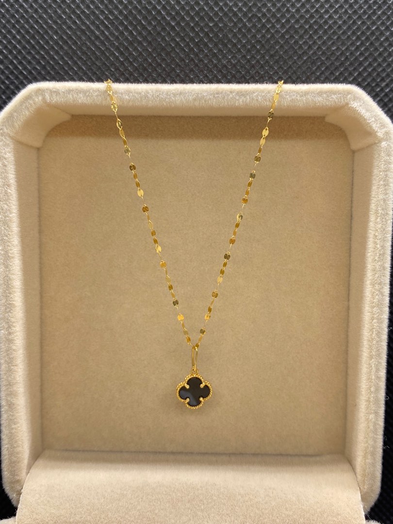 VCA necklace, 18 in, 18k yellow gold (real gold), dancing chain, Women ...