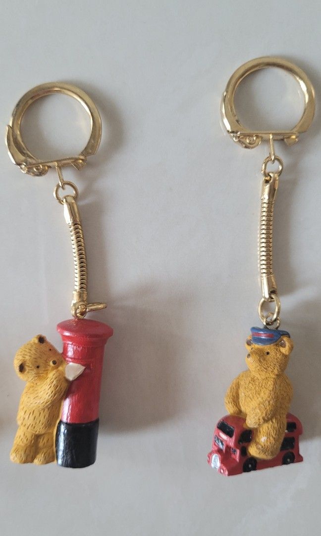 Vintage Collectibles Bear Key Chains (made in England), Hobbies & Toys ...