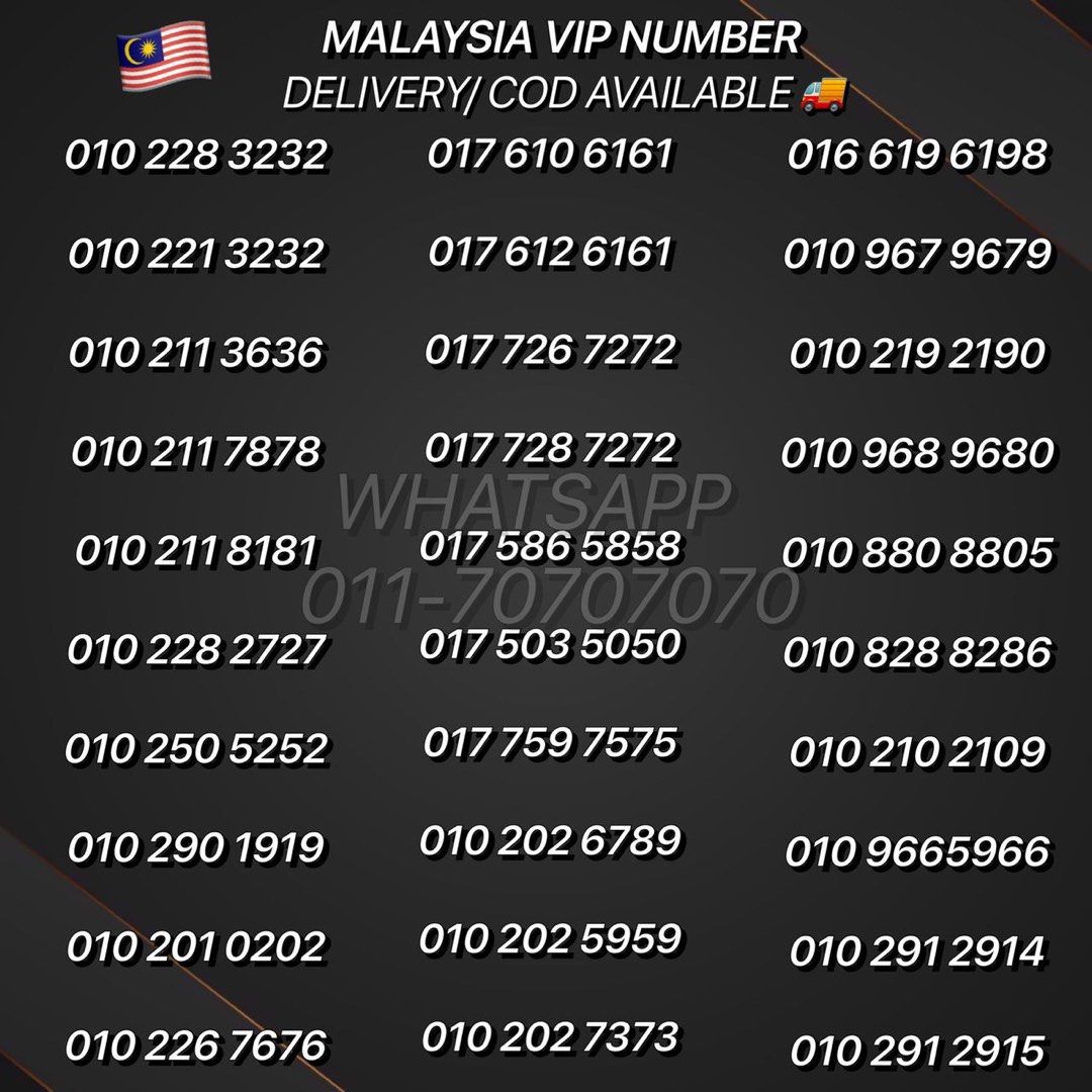 VIP NUMBER 8888 , FENGSHUI NUMBER , LUCKY NUMBER FOR SALE OFFER KAWKAW ...