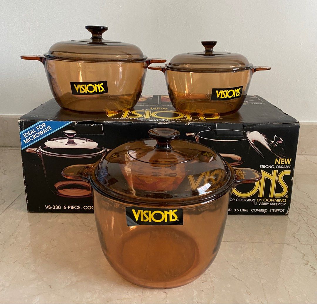 Visions 6 pieces cookpot, Furniture & Home Living, Kitchenware ...