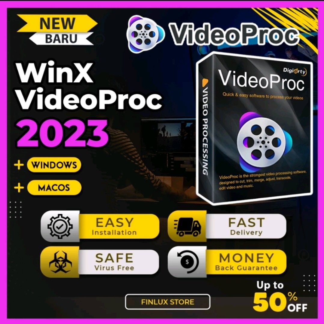 WinX VideoProc v5.7 Latest 2023, Computers & Tech, Parts & Accessories ...