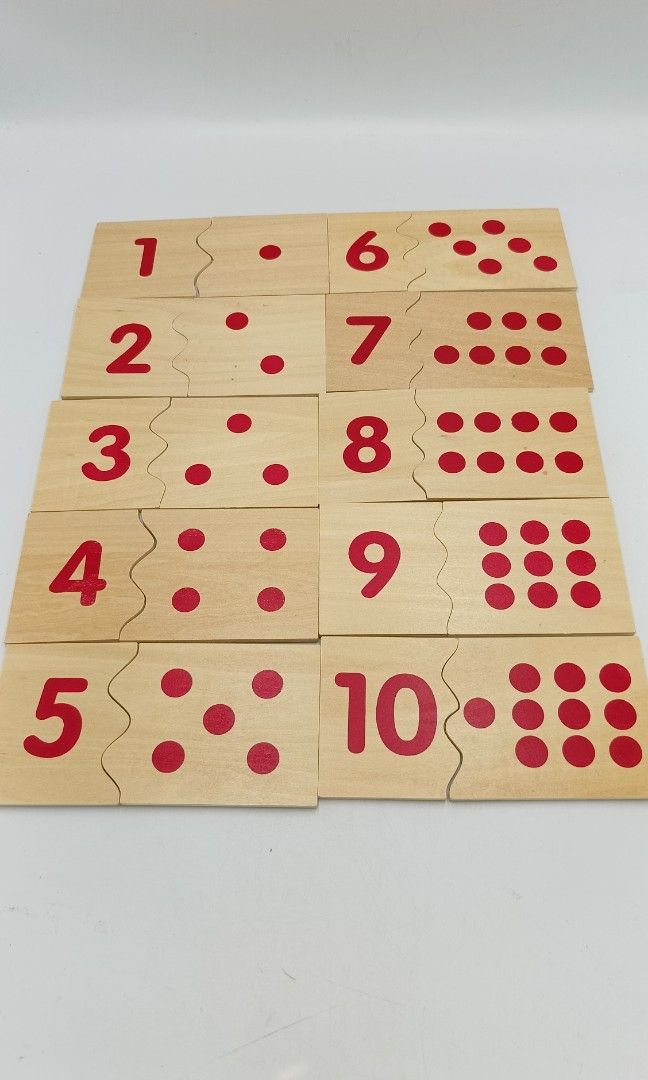 Wooden Number Puzzles (A19), Hobbies & Toys, Toys & Games on Carousell