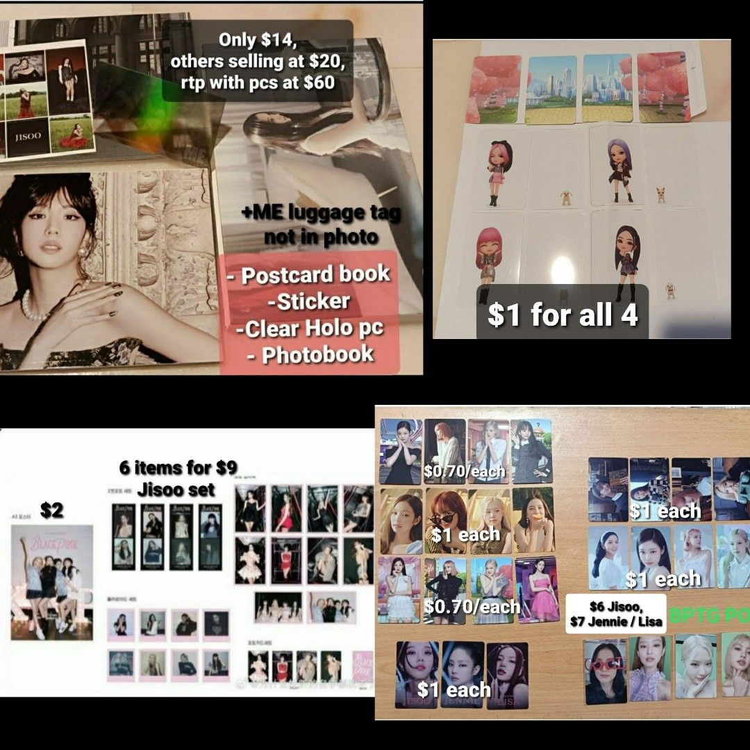 WTS Blackpink BPTG pc ROSE, JENNIE, LISA, JISOO ME photobook ...