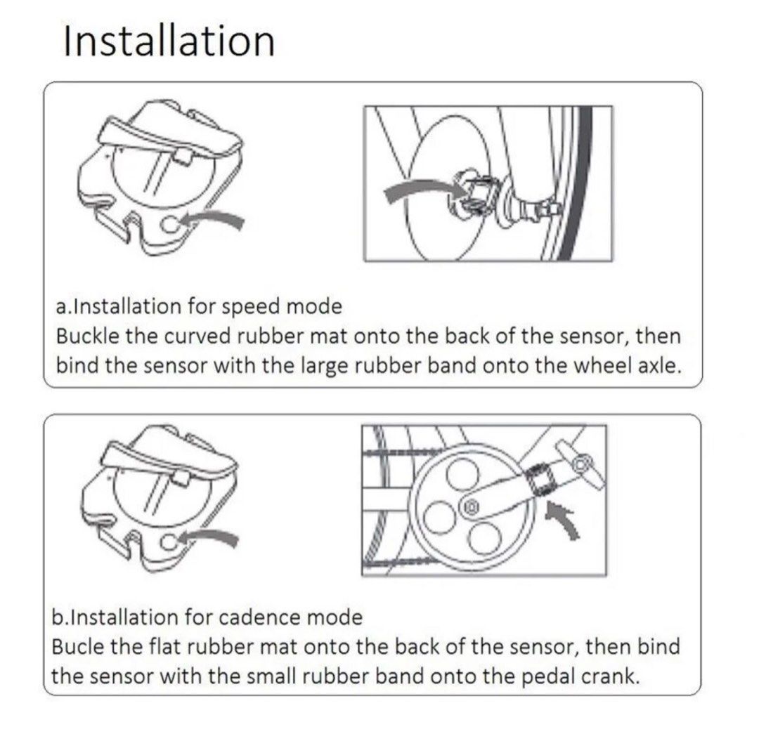 XOSS Cycling Computer Speedometer Cadence Sensor Ant+ Bluetooth ...