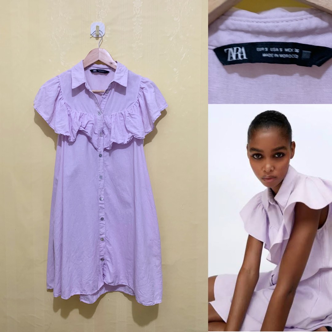 Zara linen dress, Women's Fashion, Dresses & Sets, Dresses on Carousell