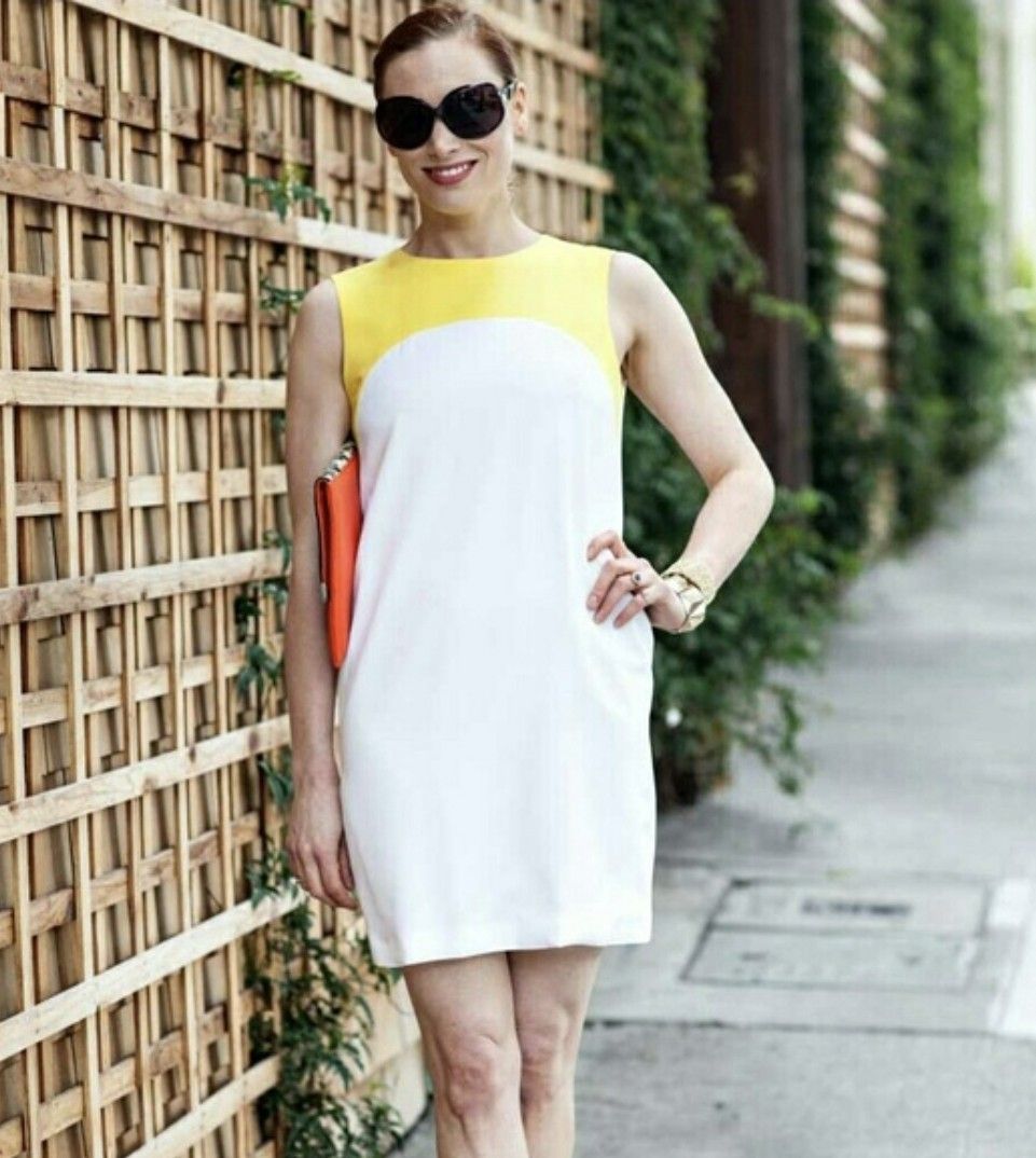 Zara Office Shift Dress - Colour block Hue, Women's Fashion, Dresses ...