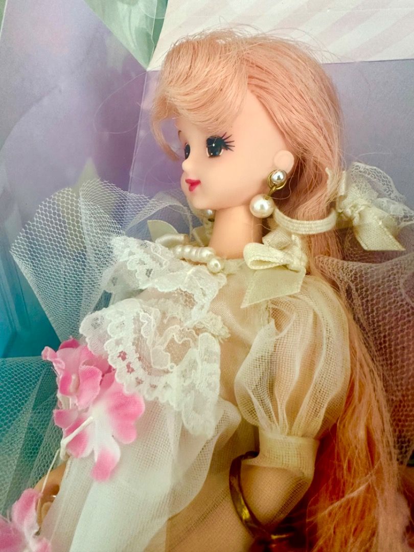 1980 retro Japan licca jenny pink hair bride doll, Hobbies & Toys, Toys ...