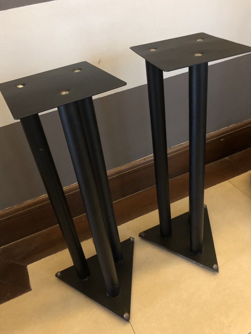1 Pair Steel Speaker Stands for Home Theater Surround Music Audiophile ...