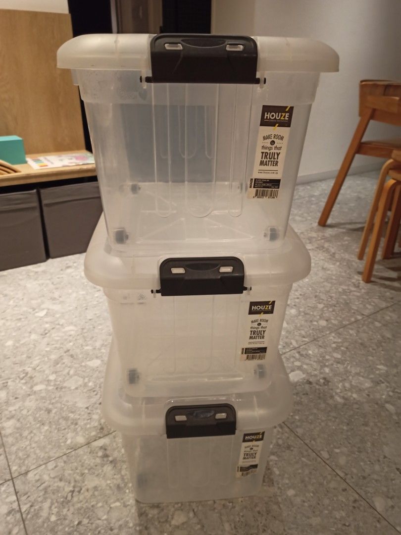 30L Storage boxes Bundle, Furniture & Home Living, Home Improvement ...