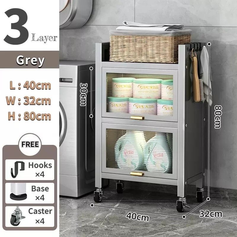 3 / 4 Tier Kitchen Rack, Furniture & Home Living, Furniture, Shelves ...