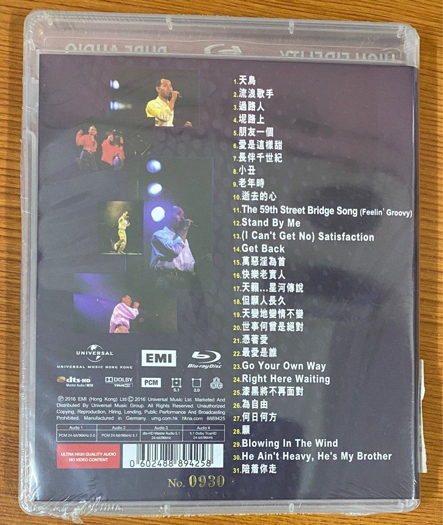 卢冠廷 90 演唱会 （Blu-Ray high fidelity pure audio), Hobbies & Toys, Music & Media, CDs & DVDs on ...