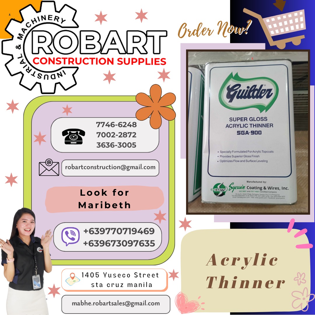 Acrylic Thinner super gloss, Commercial & Industrial, Construction ...