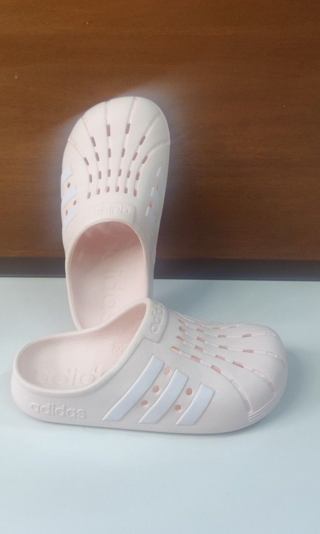 adidas Adilette Clogs Pink, Women's Fashion, Footwear, Slippers and ...