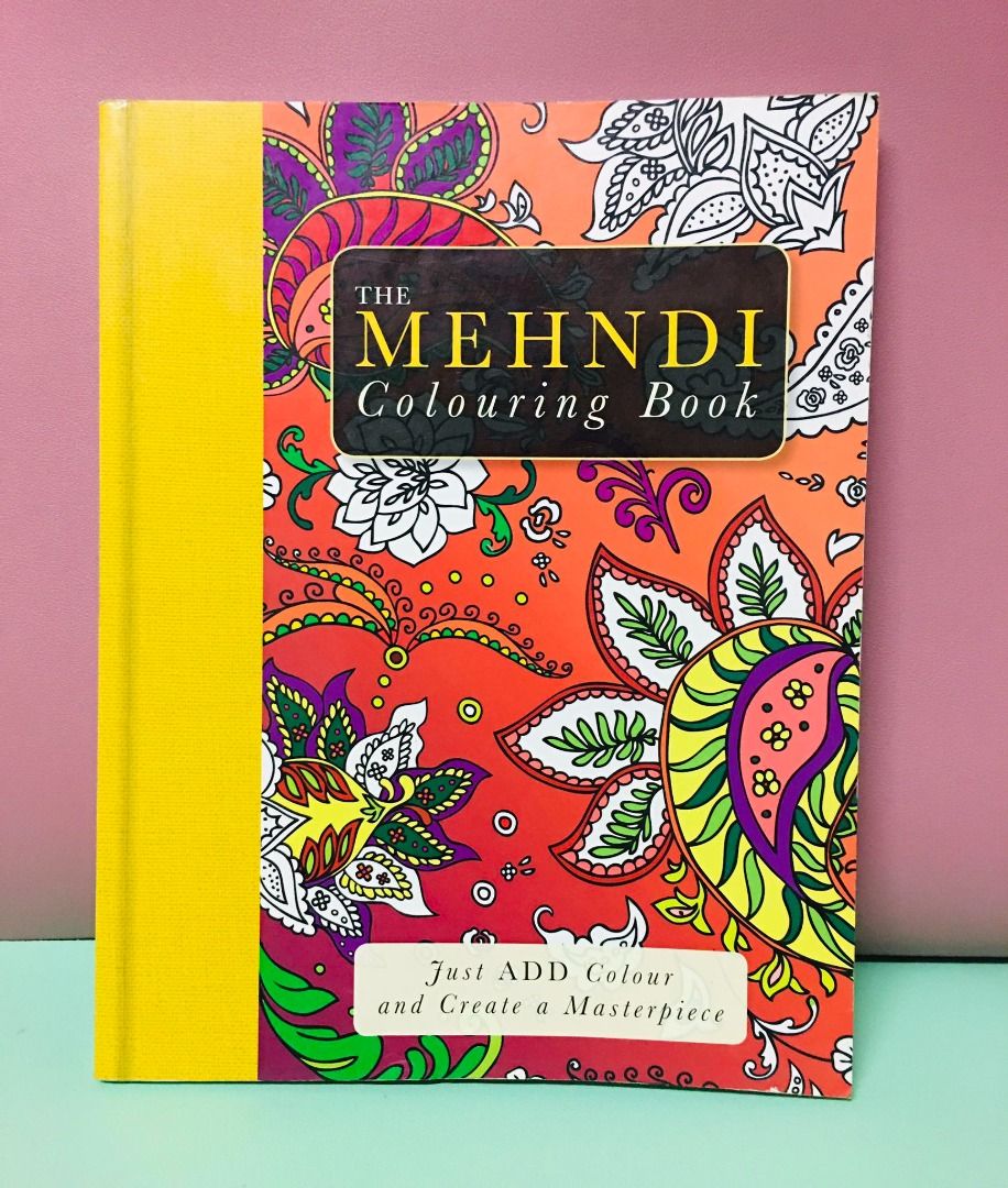 Carlton Adult Coloring Book - The Mehndi Coloring Book, Hobbies & Toys ...