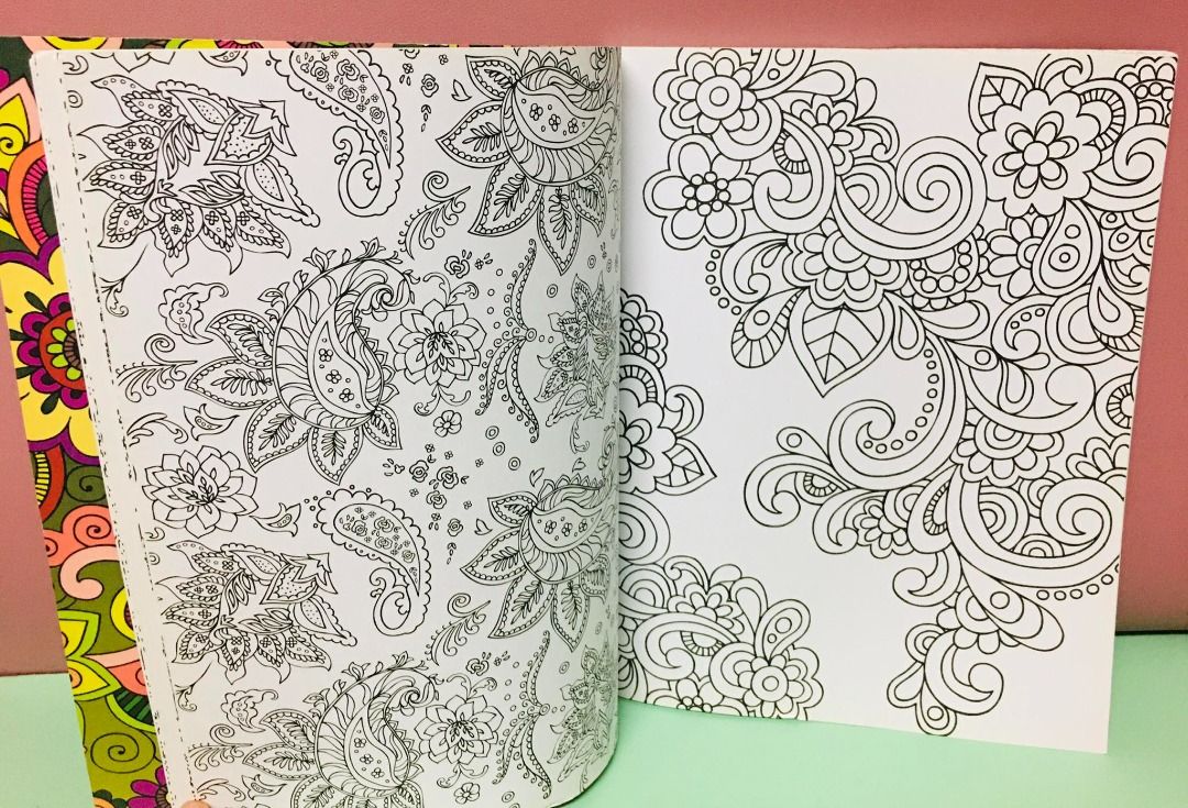 Carlton Adult Coloring Book - The Mehndi Coloring Book, Hobbies & Toys ...