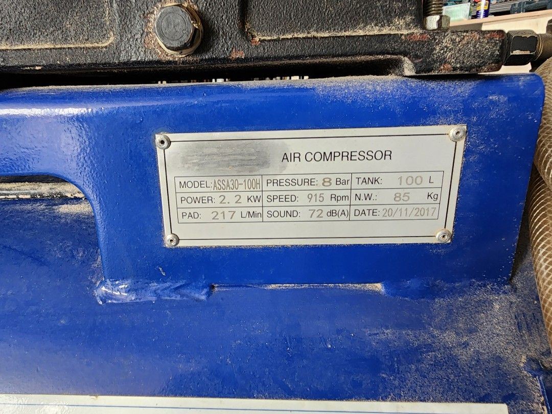 Air compressor monster air 5.5hp, Furniture & Home Living, Home ...