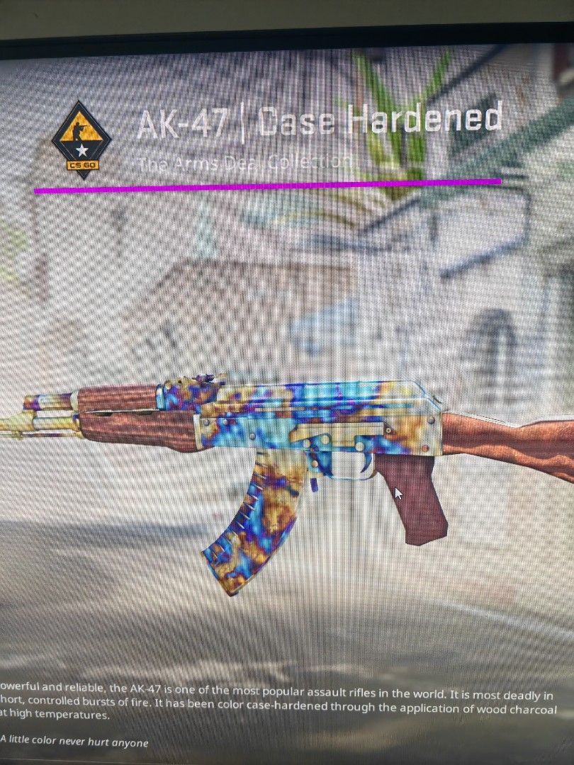 Ak47 case hardened Cs2 csgo, Video Gaming, Gaming Accessories, In-Game ...