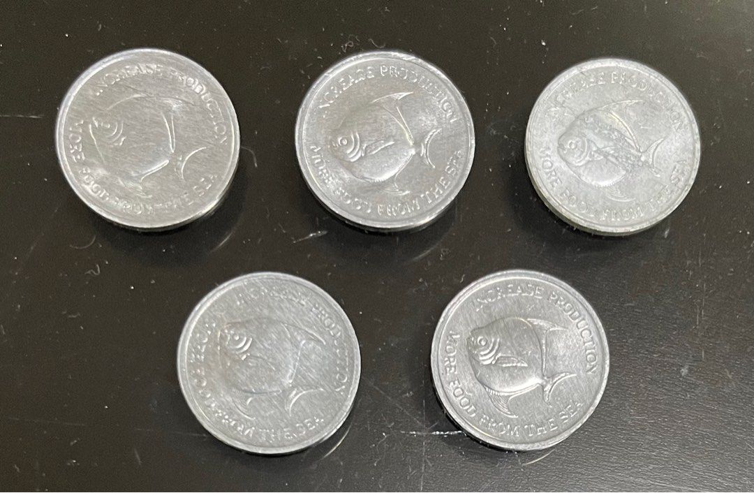 All five 5 cent coin fish, Hobbies & Toys, Memorabilia & Collectibles ...