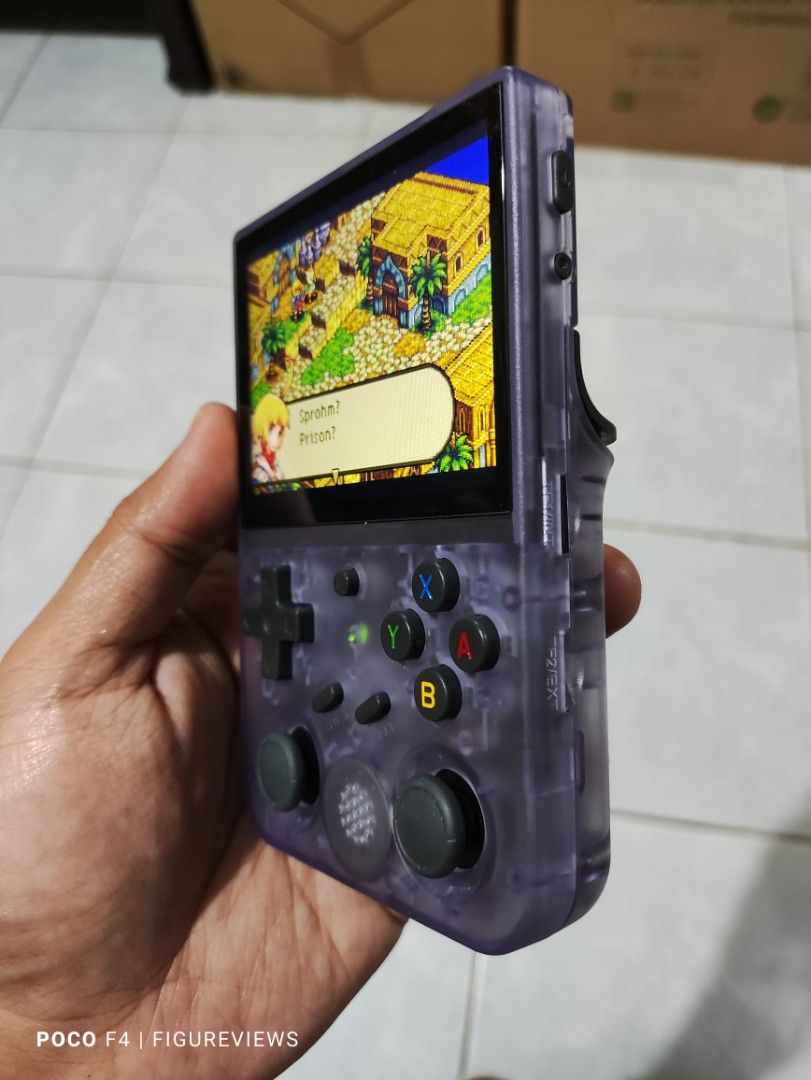 ANBERNIC RG353V 28k Games Ark OS, Transparent Purple Retro Handheld ...