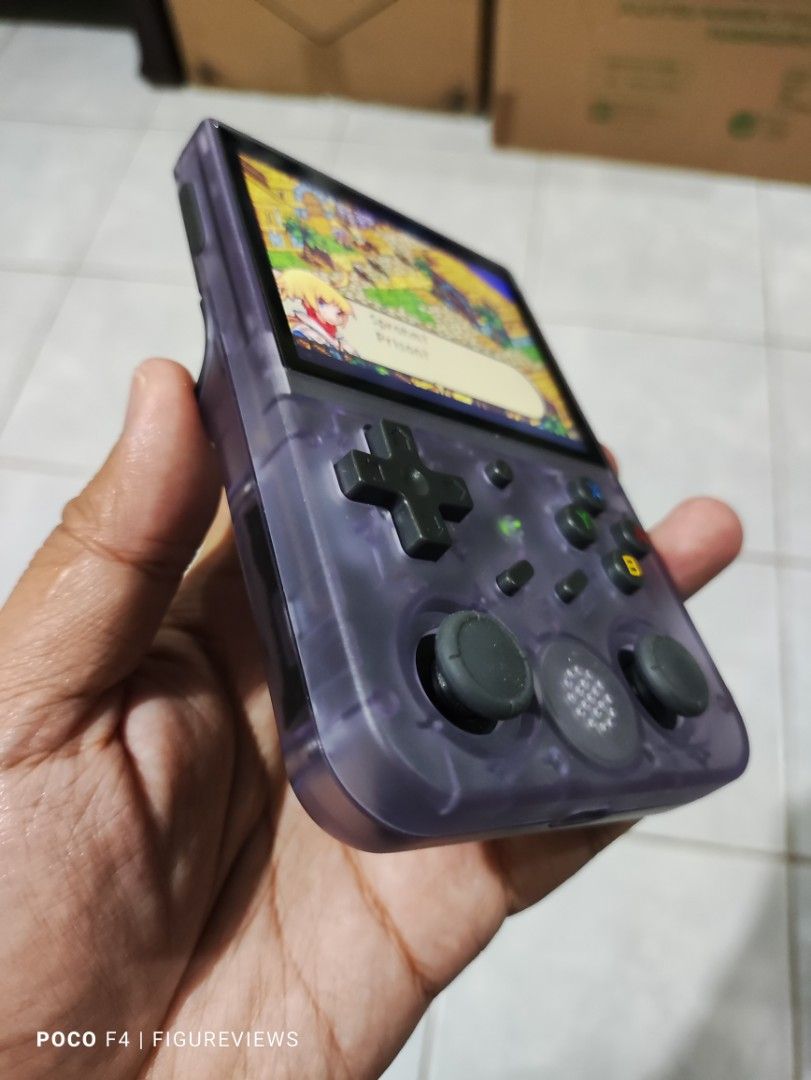 ANBERNIC RG353V 28k Games Ark OS, Transparent Purple Retro Handheld ...