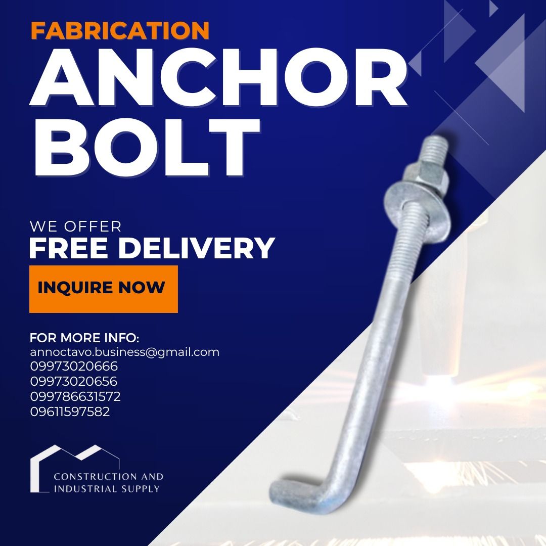 Anchor Bolt | Bolts and Nuts U Bolt | J Bolt | Fabrication | Metal Fabrication | Base Plate ...