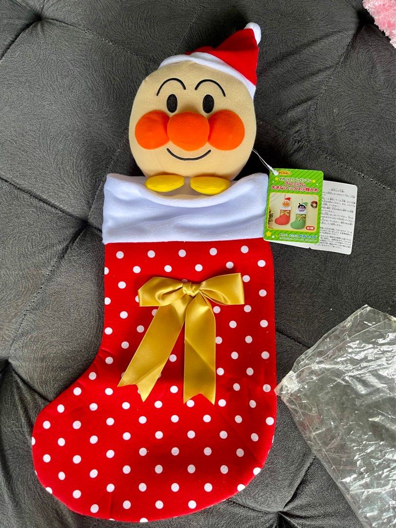 Anpanman christmas socks japan, Furniture & Home Living, Home Decor ...