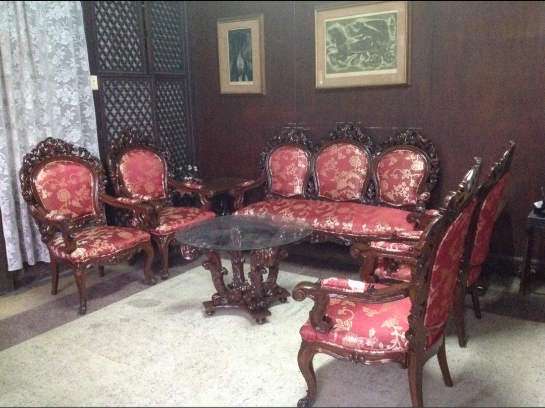 Antique Narra Set, Furniture & Home Living, Furniture, Sofas on Carousell