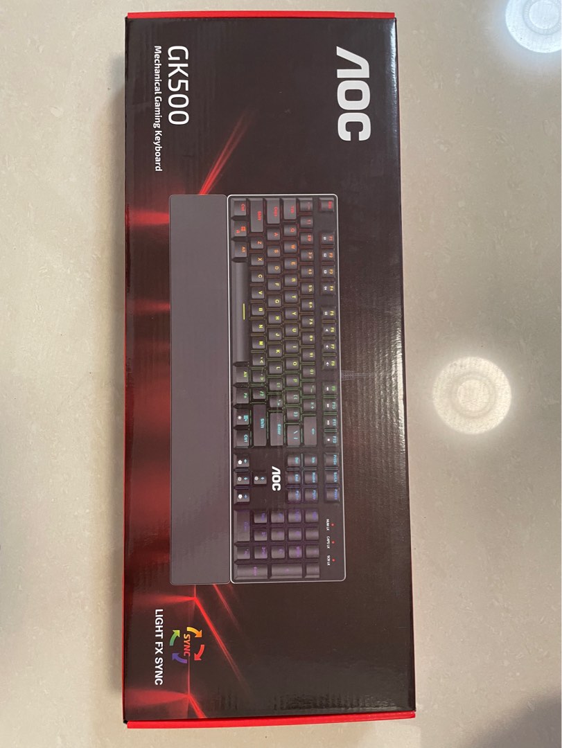 AOC GK500 mechanical gaming keyboard, Computers & Tech, Parts & Accessories, Computer Keyboard ...