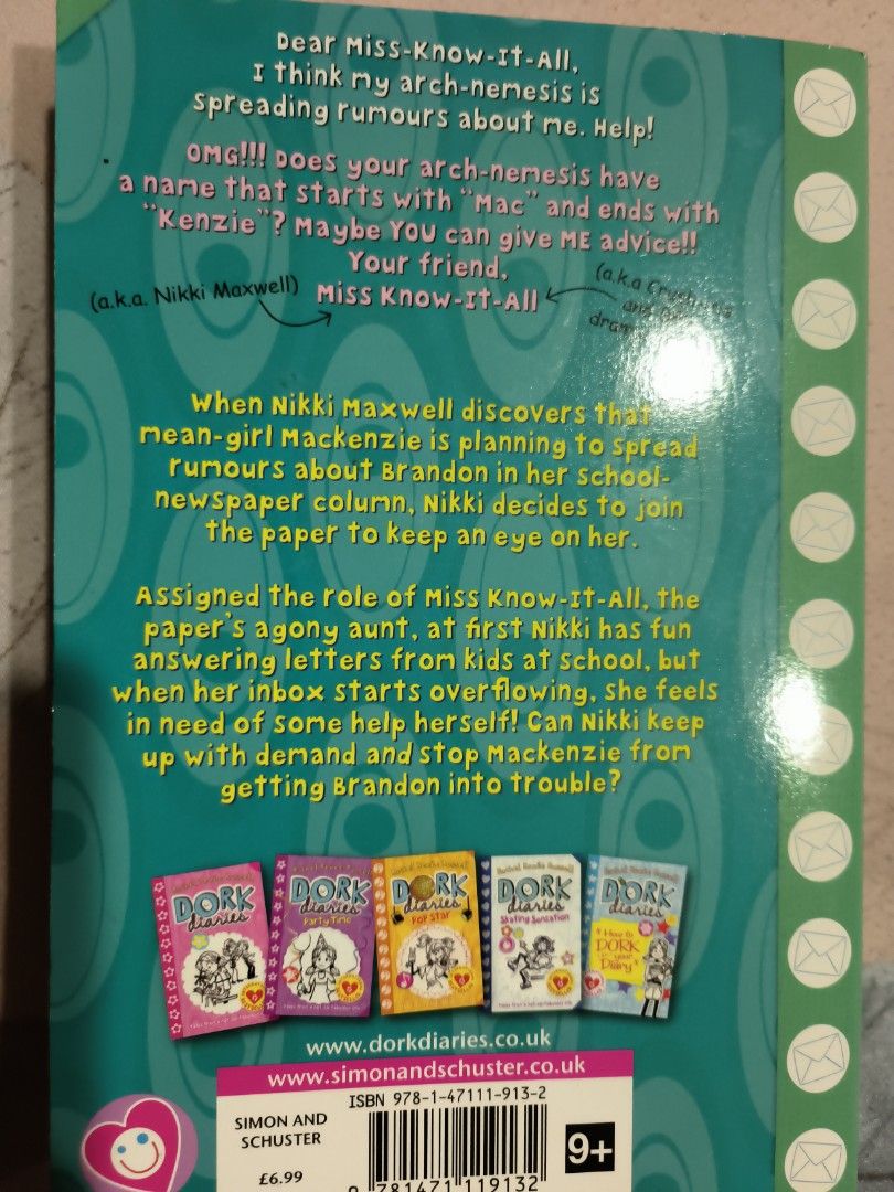 As good as new. Dork Diaries book. Dear Dork - tales from a not so ...