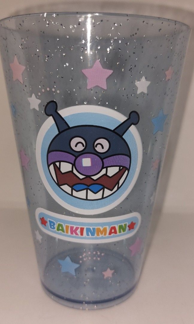 Asahi Baikinman Collectible Blue Plastic Glass Tumbler Baso Japan ...