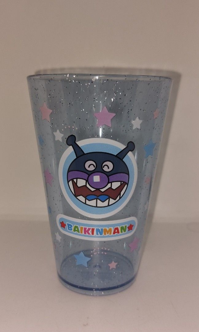 Asahi Baikinman Collectible Blue Plastic Glass Tumbler Baso Japan ...