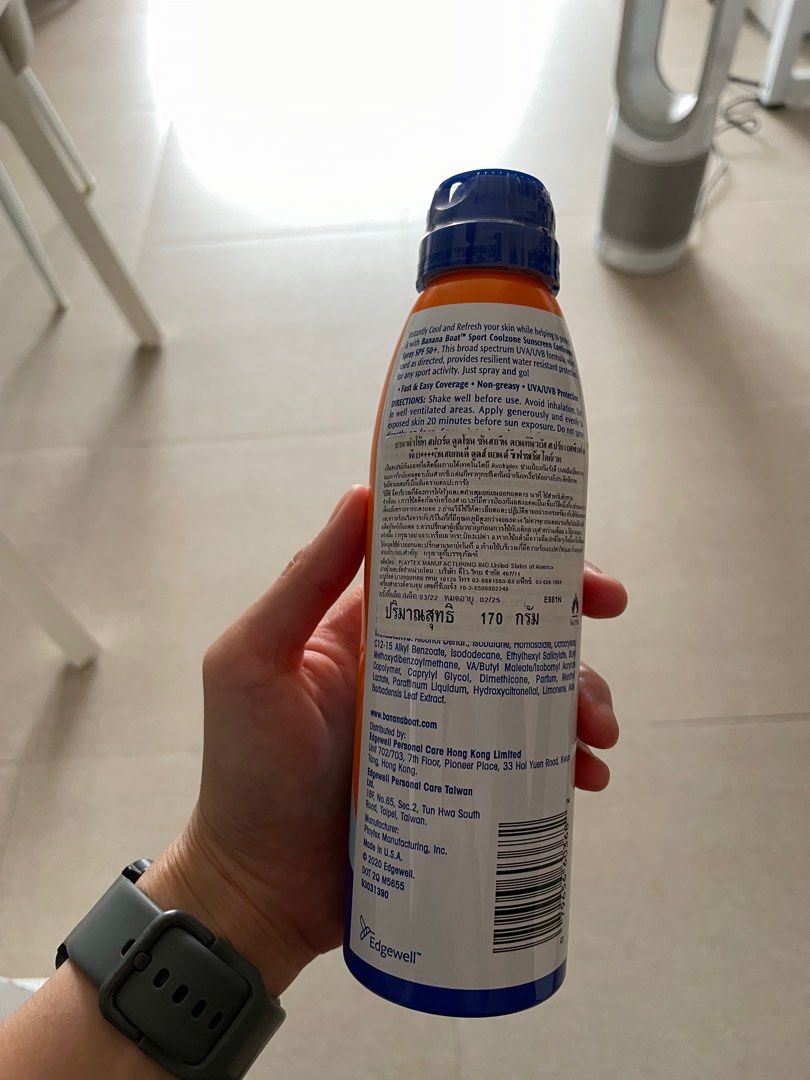 Banana Boat Sport Cool Zone SPF50+ 170ml, Beauty & Personal Care, Bath & Body, Body Care on ...