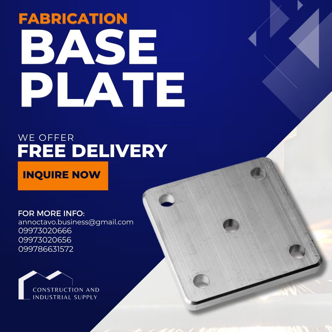 Base plate | Steel base plate | Structural base plate | Anchor Bolt ...