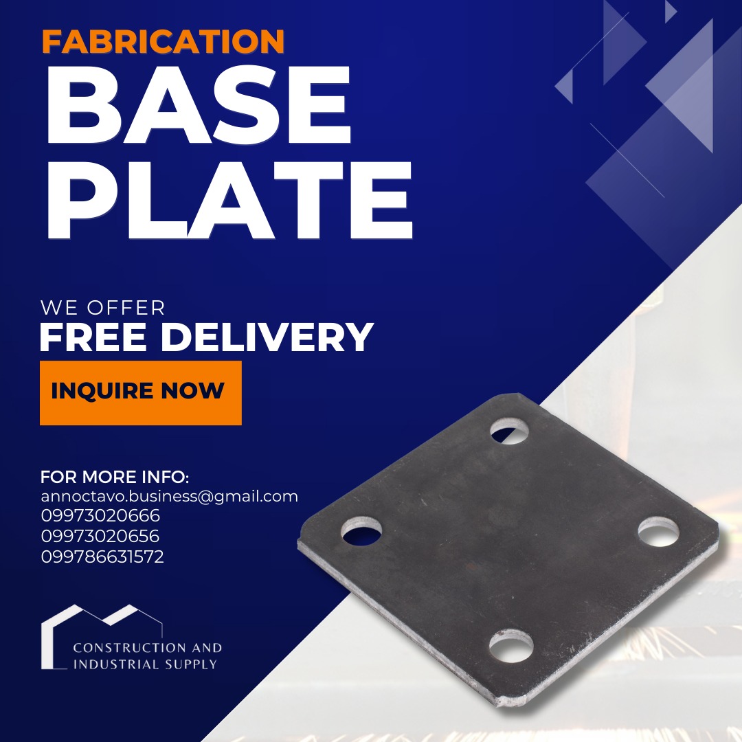 Base plate | Steel base plate | Structural base plate | Anchor Bolt ...