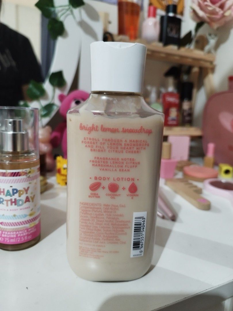 Bath and Body Works Bright Lemon Snowdrop Lotion Preloved, Beauty ...