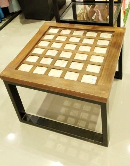 Beautiful capiz coffee table made from a genuinely aged window of an ...