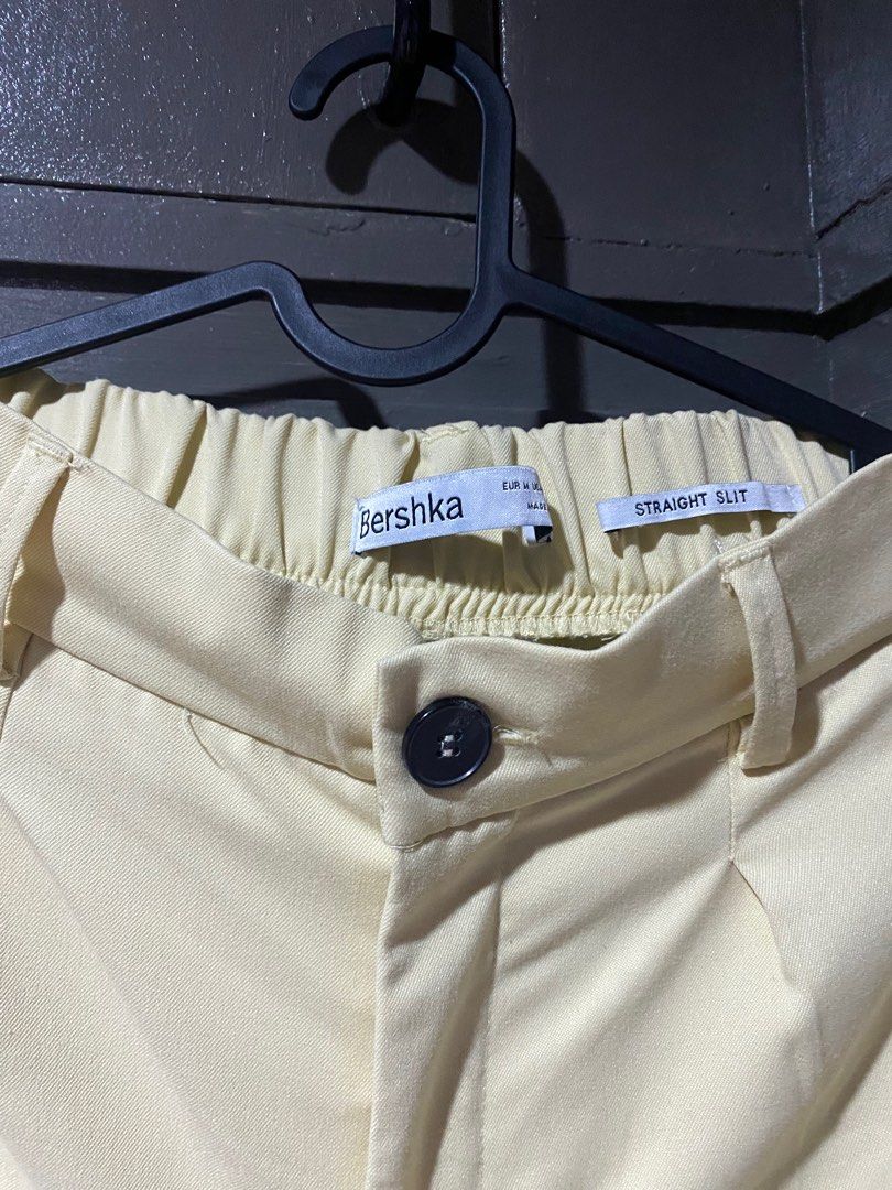 Bershka light yellow pants, Women's Fashion, Bottoms, Other Bottoms on ...