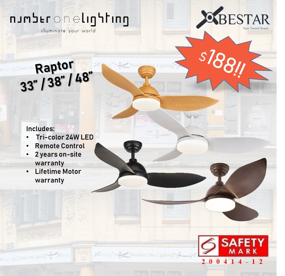 Bestar Raptor ceiling fan, Furniture & Home Living, Lighting & Fans ...