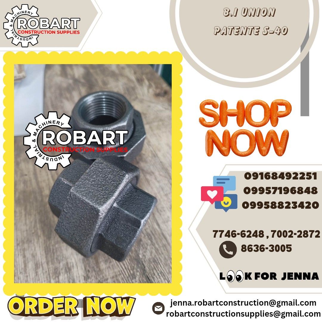 bi union patente threaded 1 inch, Commercial & Industrial, Construction ...