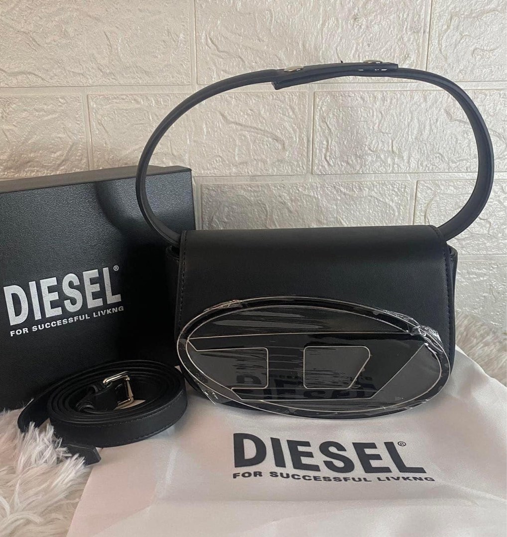 Black Diesel Shoulder Bag, Women's Fashion, Bags & Wallets, Cross-body Bags on Carousell