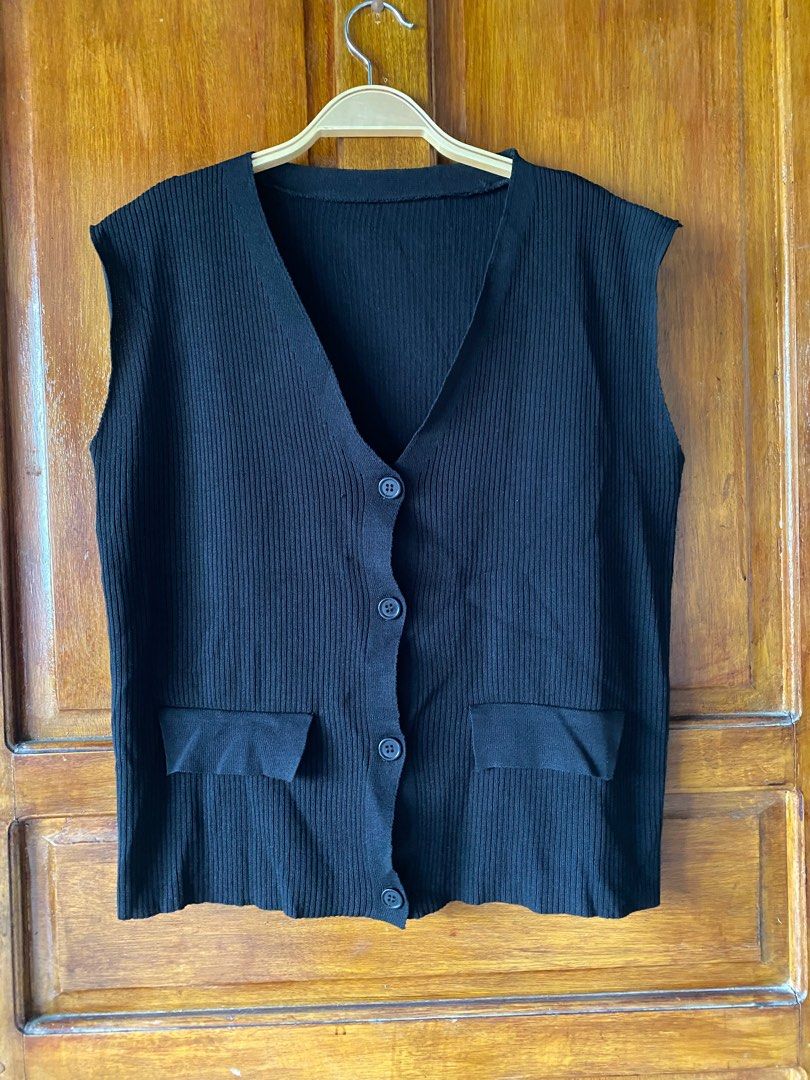 Black knitted coords, Women's Fashion, Dresses & Sets, Sets or ...