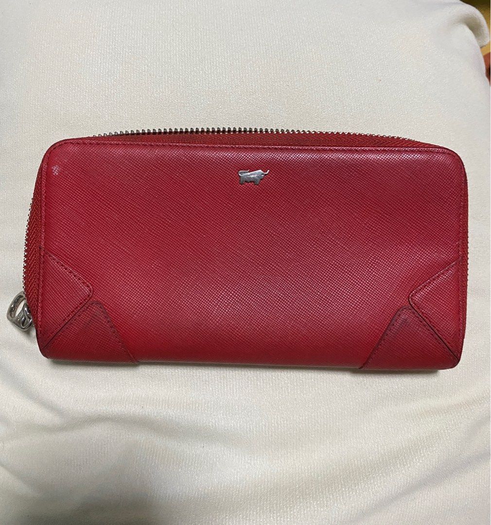 Braun Buffel Red Long Wallet, Women's Fashion, Bags & Wallets, Wallets ...