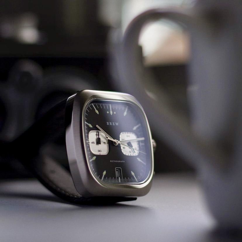 Brew Retrograph Remington Extraction Timer Reverse Panda Chronograph ...