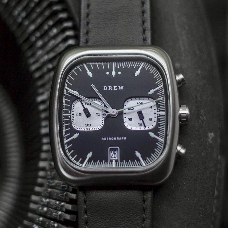 Brew Retrograph Remington Extraction Timer Reverse Panda Chronograph ...