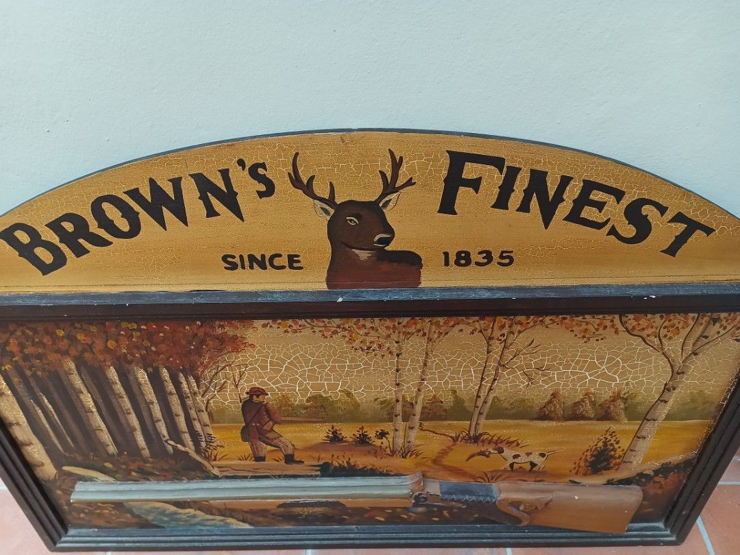 Brown's Finest Hunting Rifle Wooden Signboard, Furniture & Home Living ... Brown's Finest Hunting Rifle Wooden Signboard, Furniture & Home Living ...