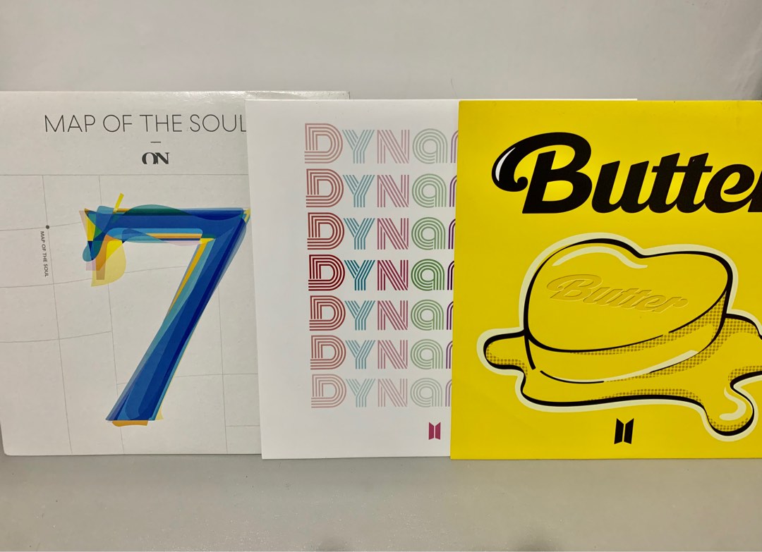 BTS vinyl (On, Dynamite, Butter), Hobbies & Toys, Music & Media, Vinyls ...